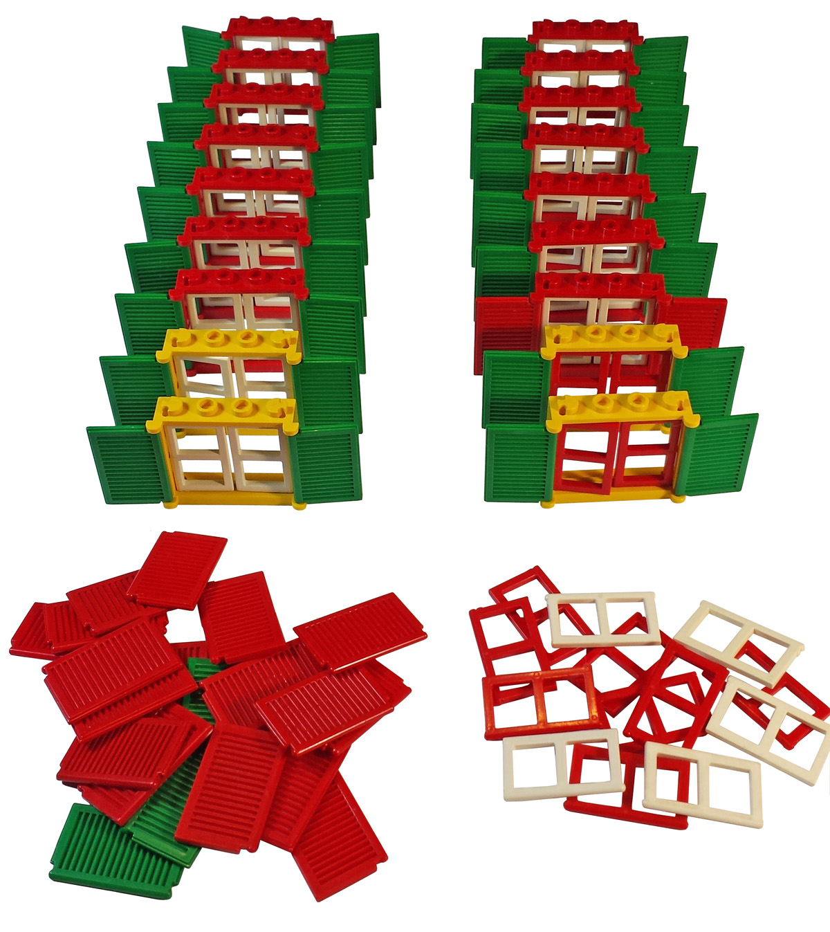 Bausteine Online - Lego Windows Set complete windows with shutters and ...