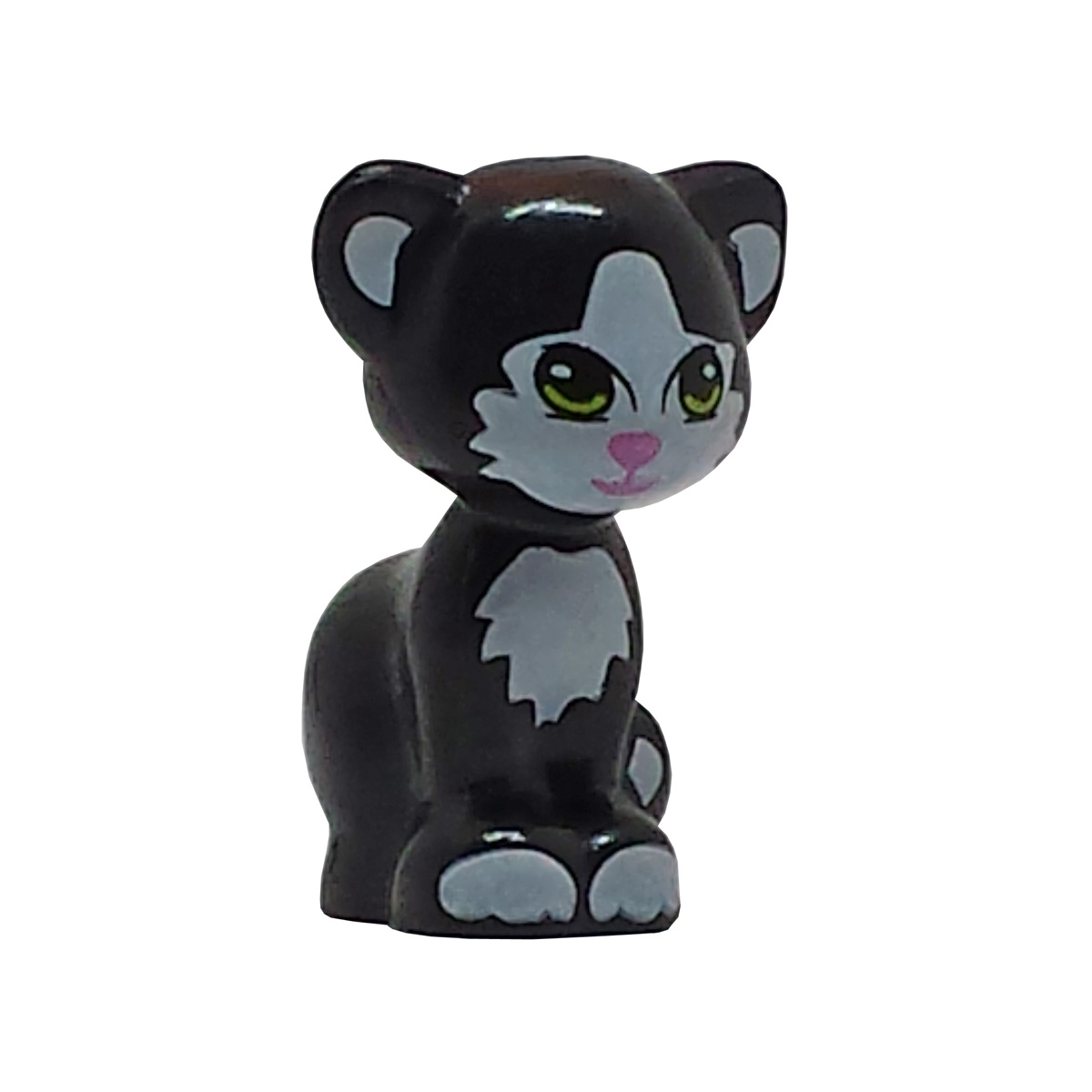 Bausteine Online - Lego 11602pb01 Cat black sitting with lime eyes ...